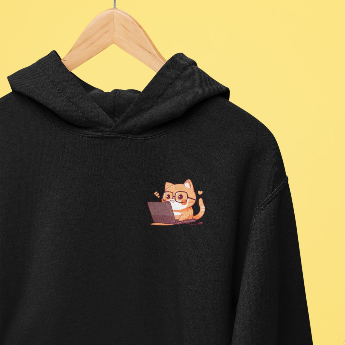 Nerd Tabby Workaholic Hoodie – OsakaCat